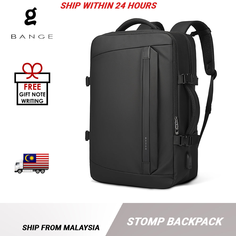 BANGE Stomp Laptop Backpack / Travel Backpack with USB Charging Port ...